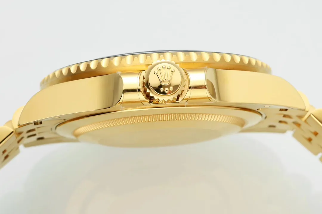 Replika AR Factory Rolex GMT-Master II 40mm 18K žuto zlato crni ...