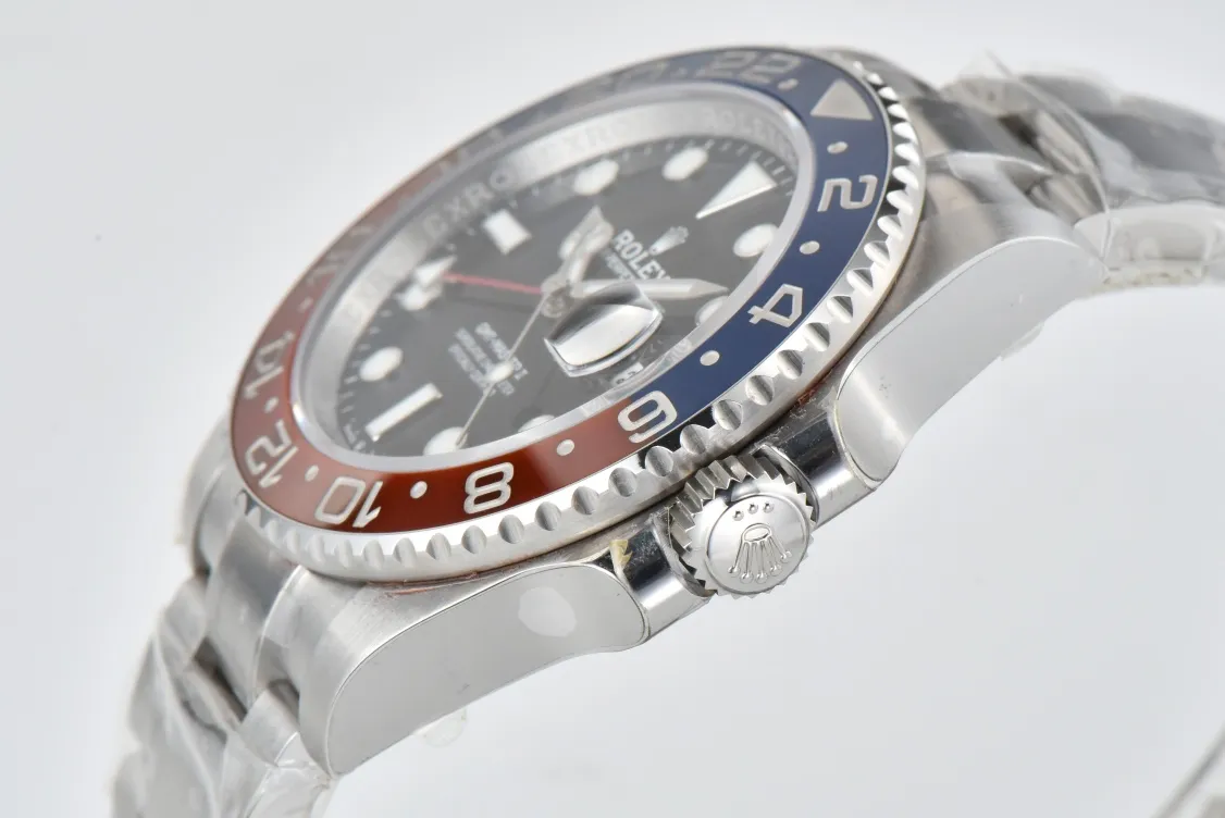 Replica AR Factory Rolex GMT-Master II Pepsi Blue Red Ceramic Bezel ...