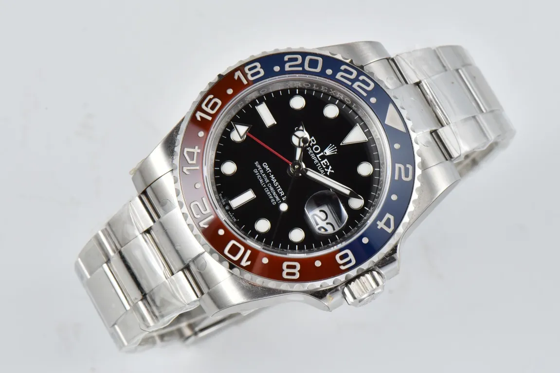 Replica AR Factory Rolex GMT-Master II Pepsi Blue Red Ceramic Bezel ...
