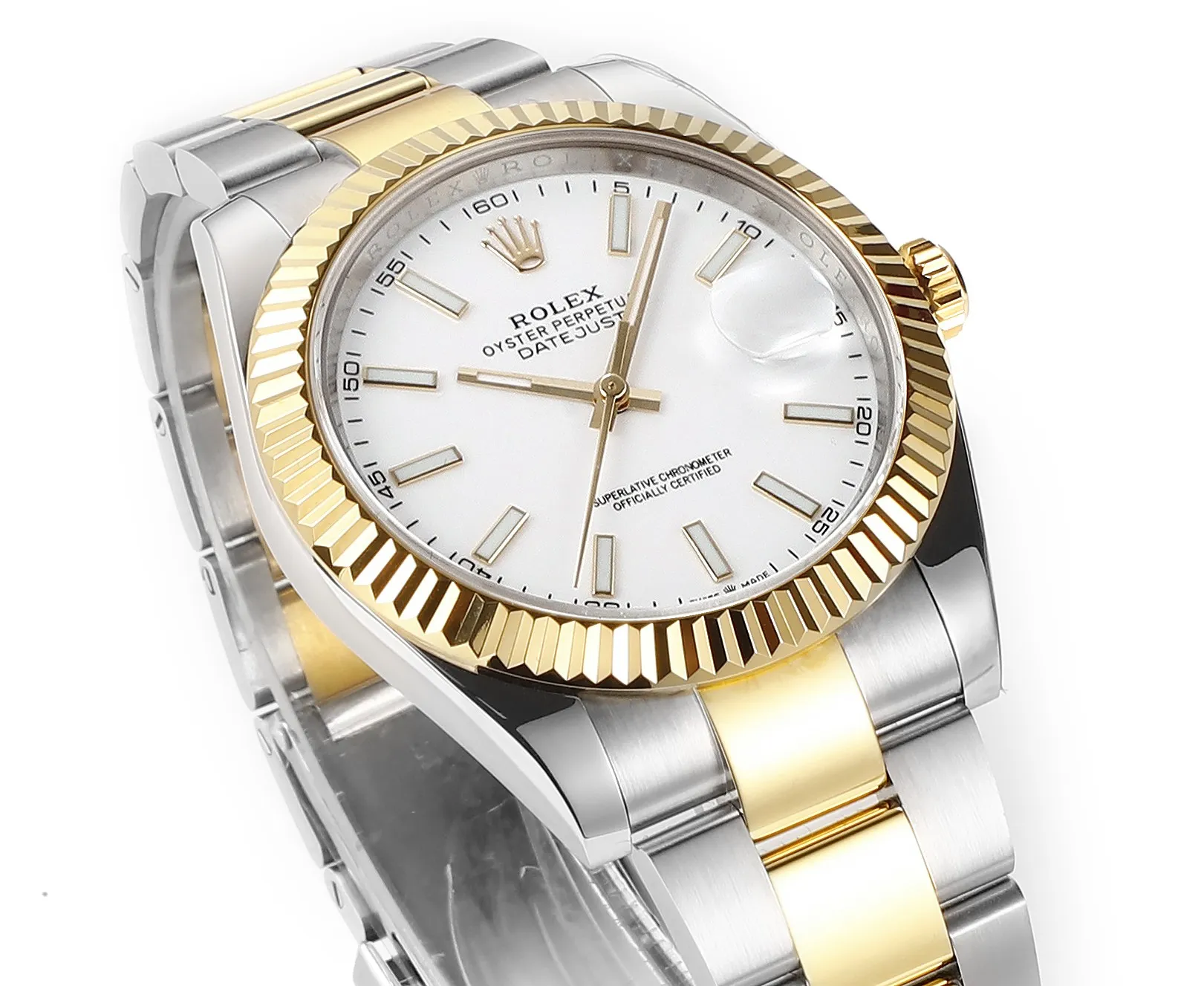 Replica AR Factory Rolex Datejust 41mm Two-Tone Stainless Steel and ...