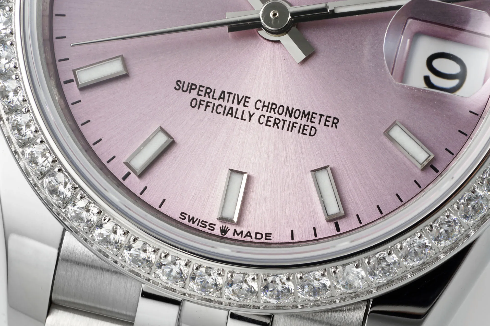Replica AR Factory Rolex Datejust 31mm Pink Dial Diamond Bezel ...