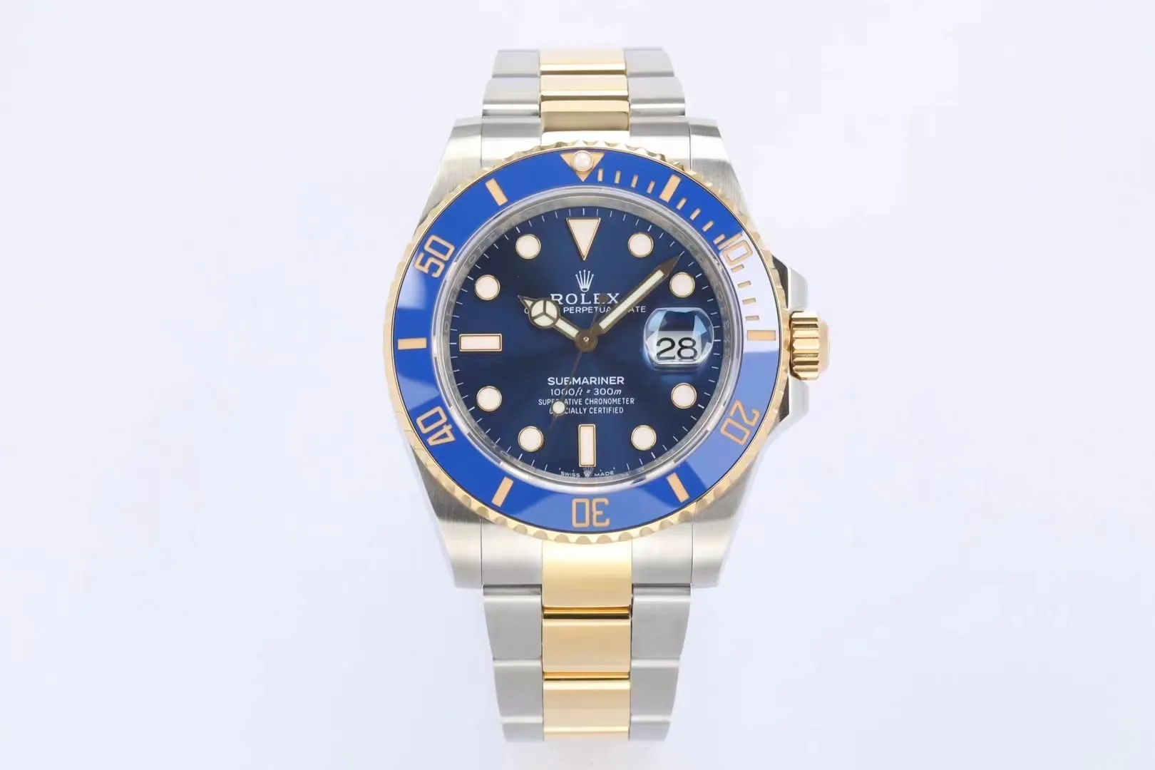 Replica AR Factory Rolex Submariner Date Blue Dial Ceramic Bezel Two ...