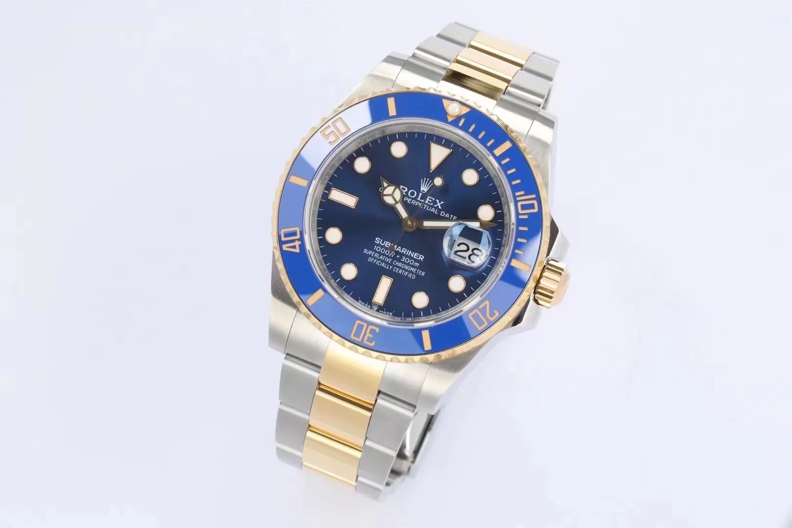 Replica AR Factory Rolex Submariner Date Blue Dial Ceramic Bezel Two ...